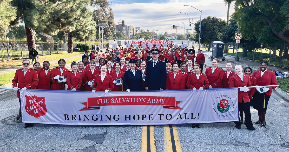 Salvation Army Band Participates in 135th Rose Parade