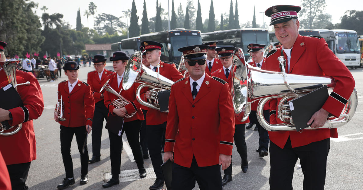 Salvation Army Band Participates in 135th Rose Parade